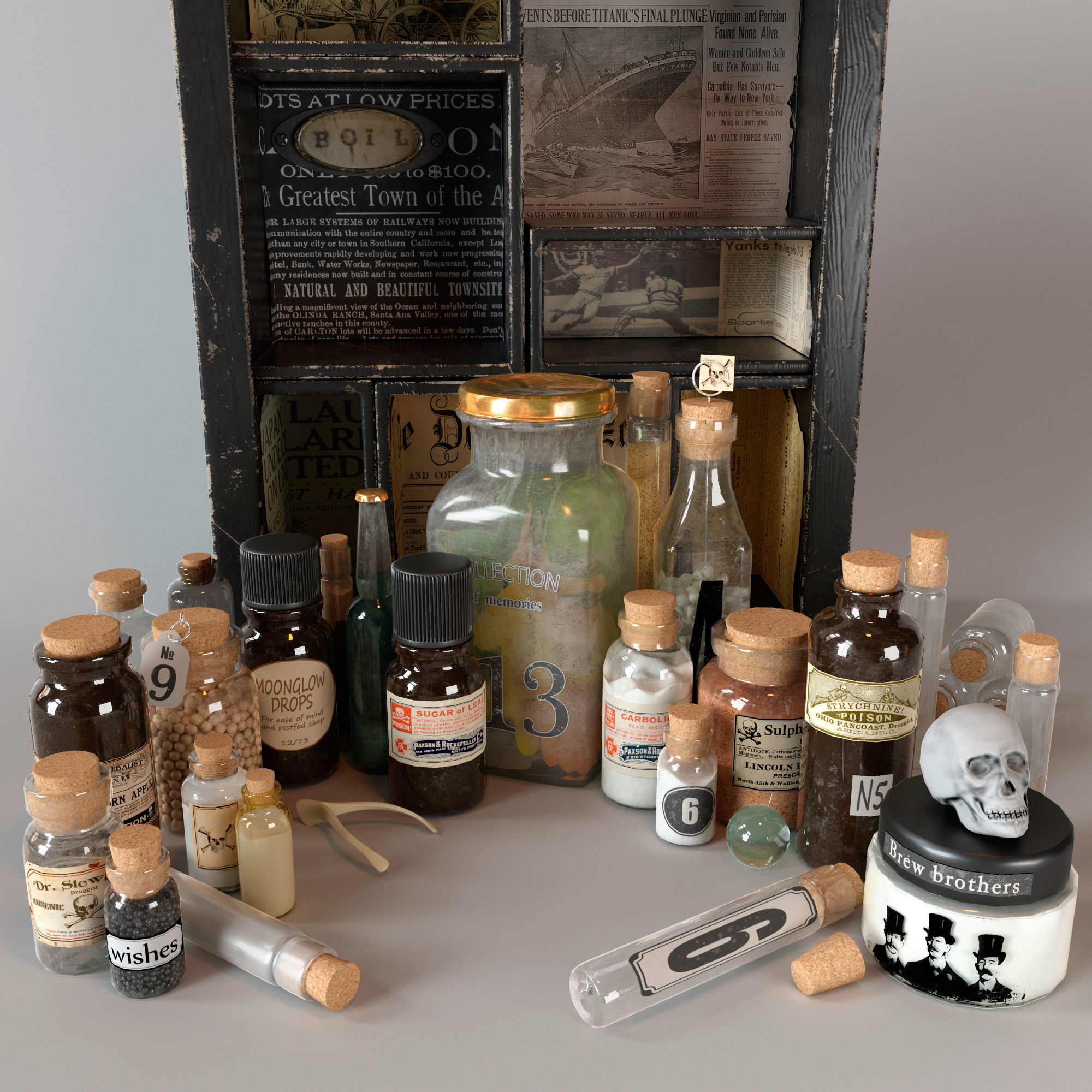 Shadow box 3D model | CGTrader