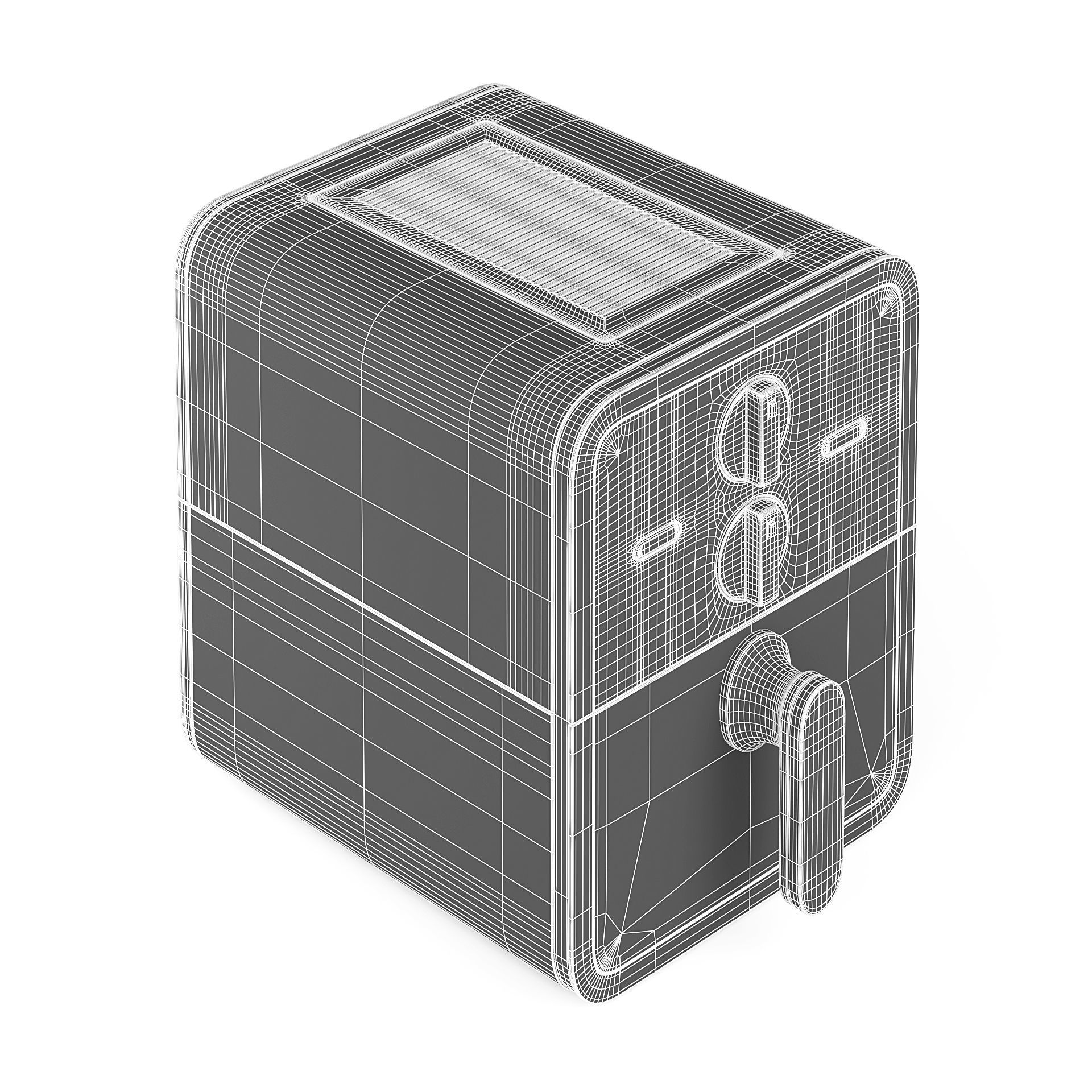 Fryer cube toaster 3D model | CGTrader