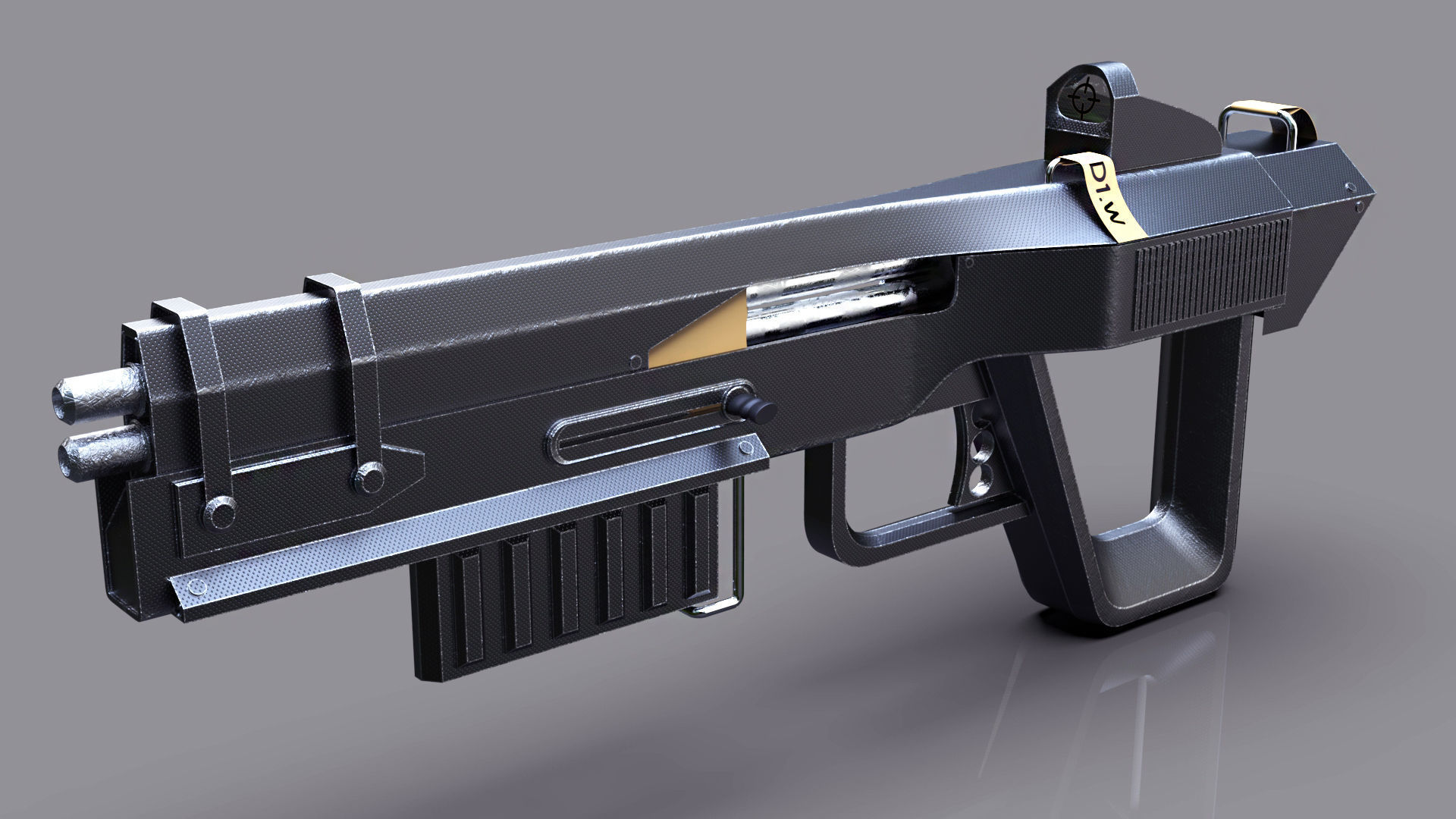 3D model MSI-t4 gun VR / AR / low-poly | CGTrader