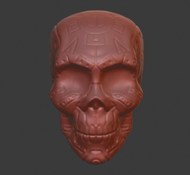 Calaca Skull 3D Print 3D model 3D printable | CGTrader