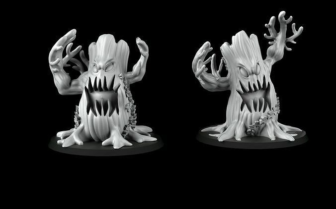 Treemans two miniatures of tree 3D model 3D printable | CGTrader