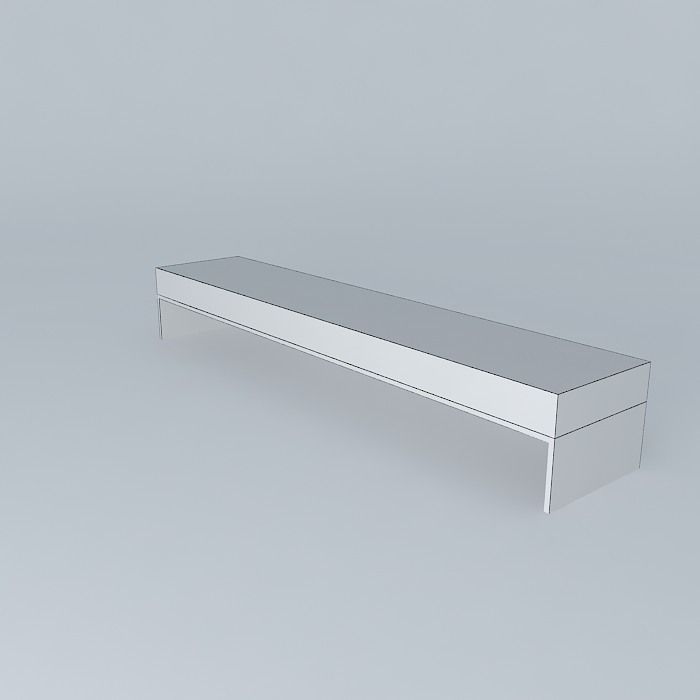 Dedon SLIM LINE LONG BENCH free 3D model | CGTrader