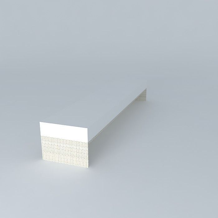 Dedon SLIM LINE LONG BENCH free 3D model | CGTrader