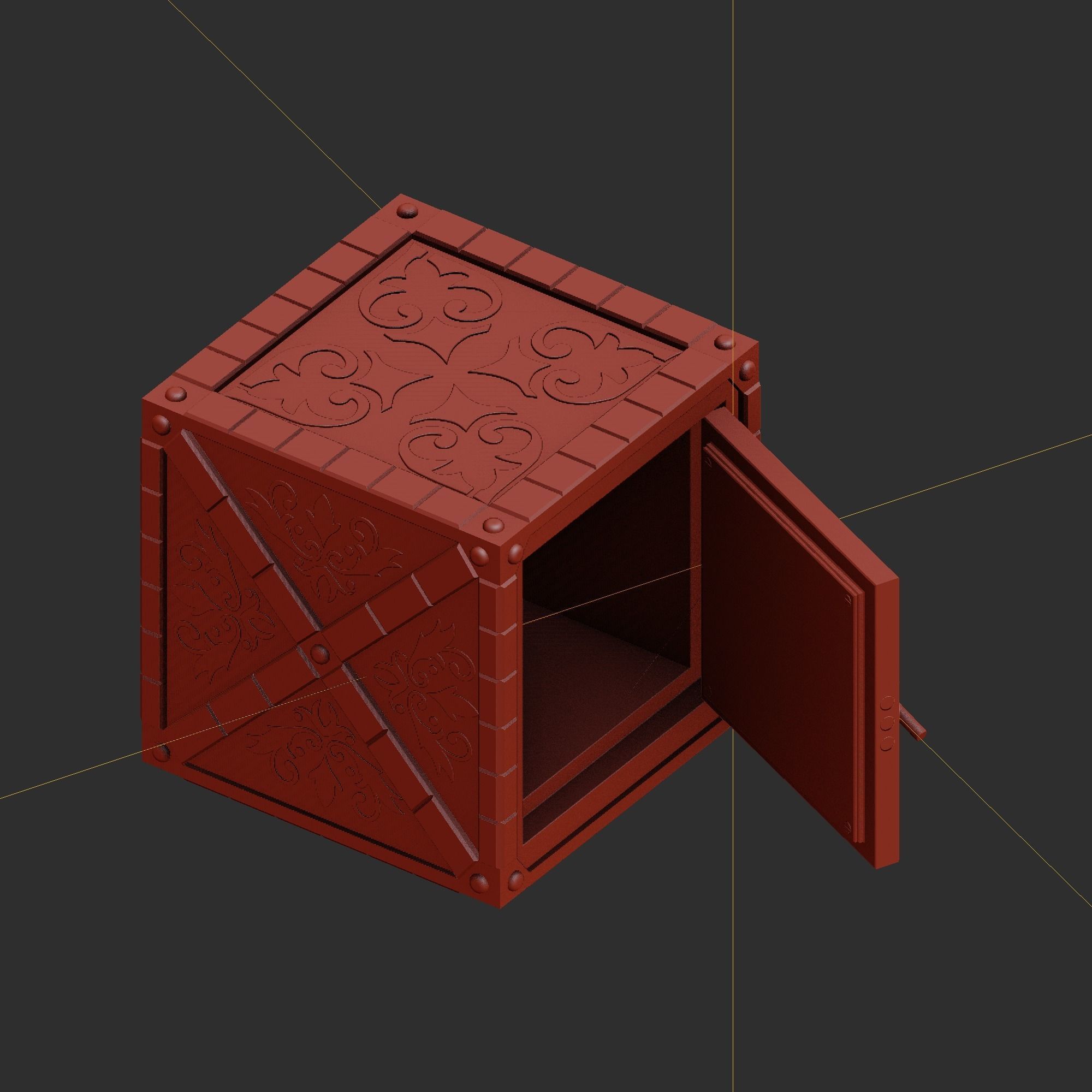 Decorative safe 3D model | CGTrader