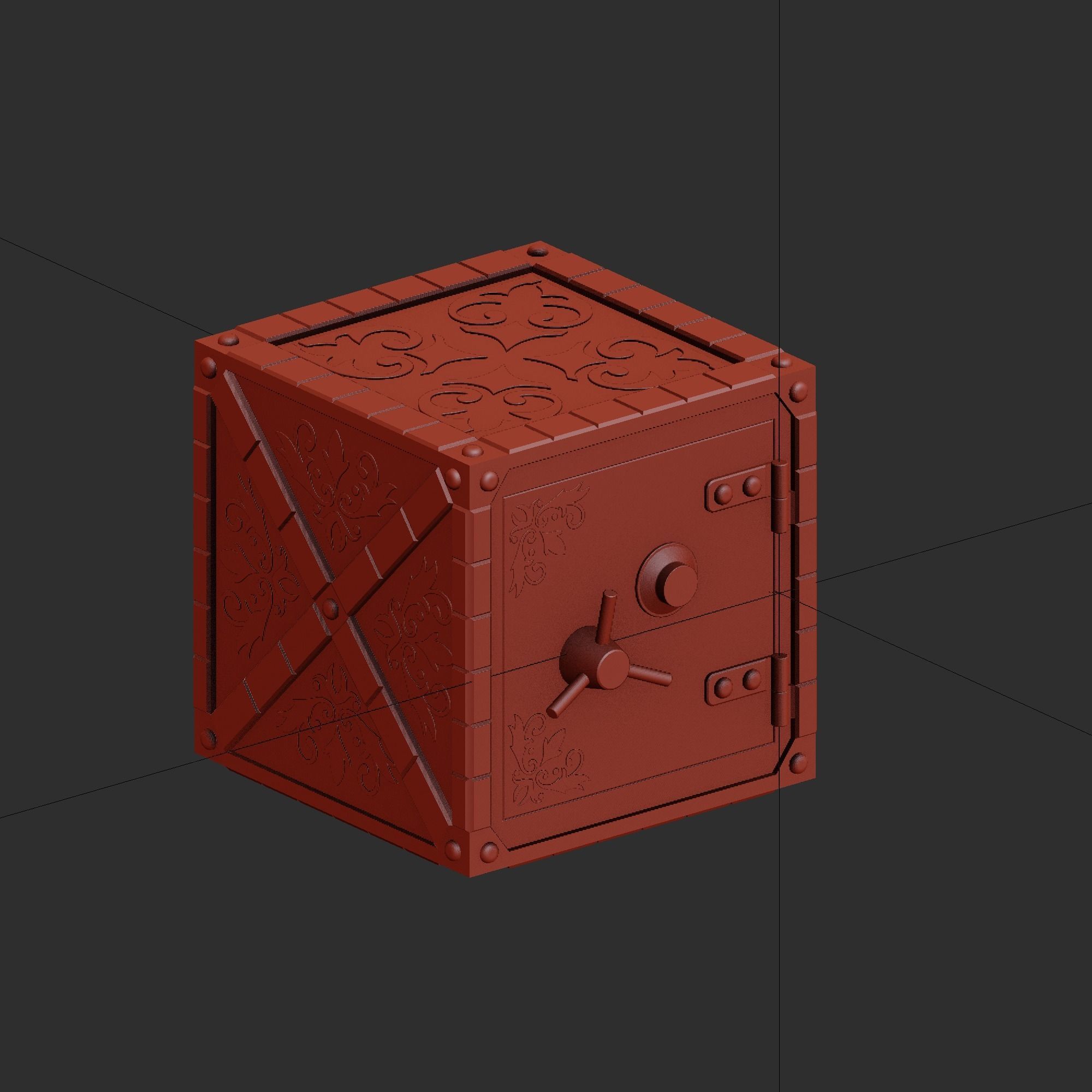 Decorative safe 3D model | CGTrader