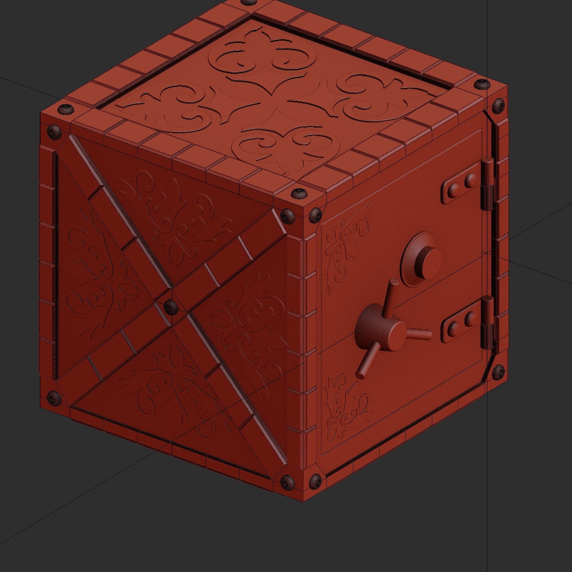 Decorative safe 3D model | CGTrader