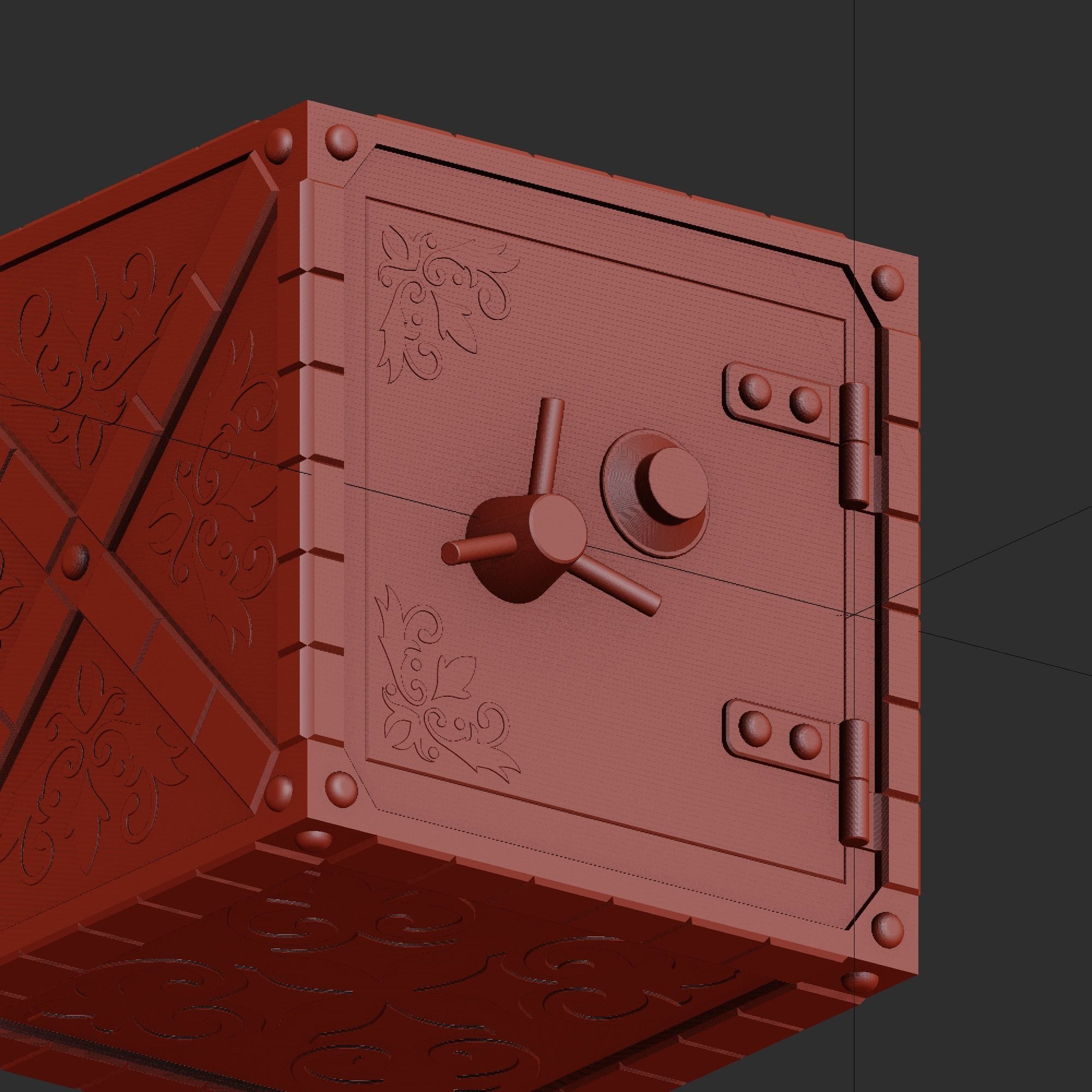 Decorative safe 3D model | CGTrader