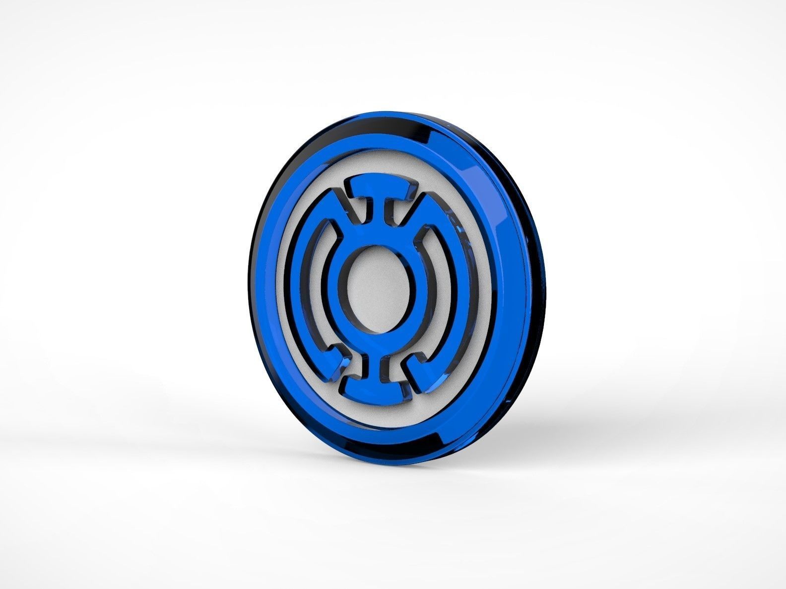 Blue Lantern Logo Chest Emblem Symbol 3D model 3D printable | CGTrader