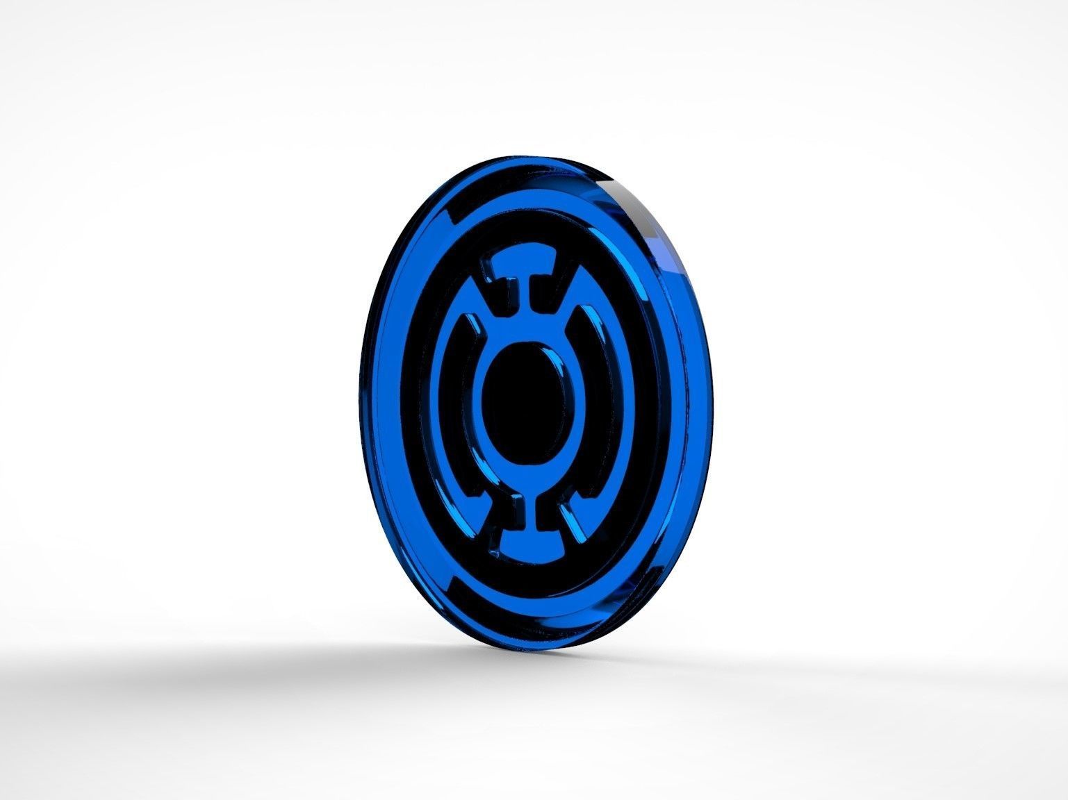 Blue Lantern Logo Chest Emblem Symbol 3D model 3D printable | CGTrader
