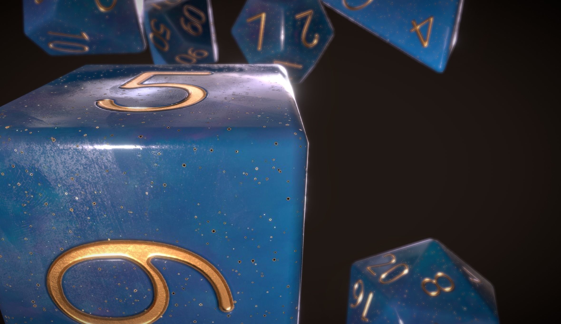 3D model Roleplaying dice VR / AR / low-poly | CGTrader