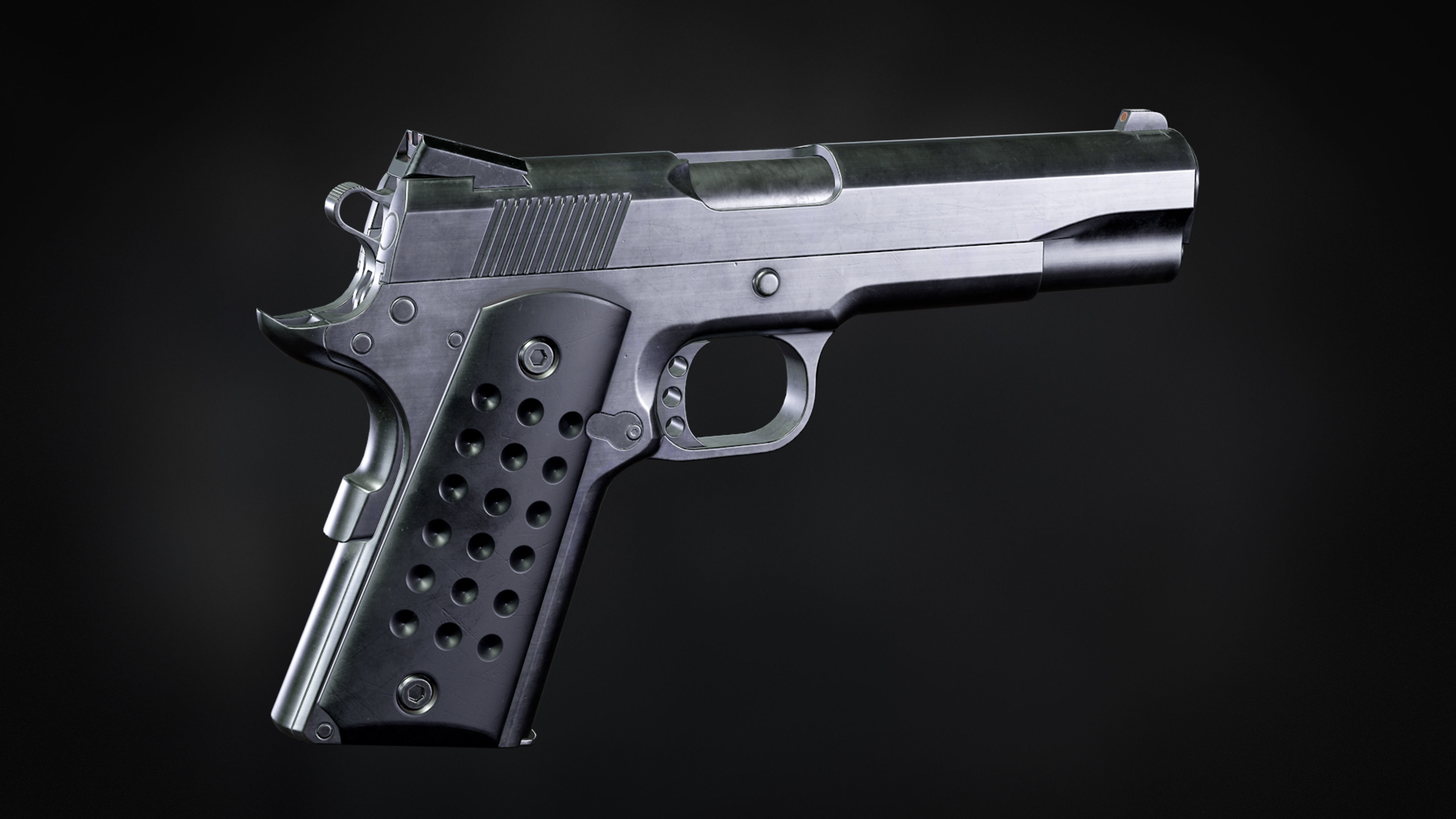 3D model Colt 1911 low-poly Game ready 3d model and textures VR / AR ...