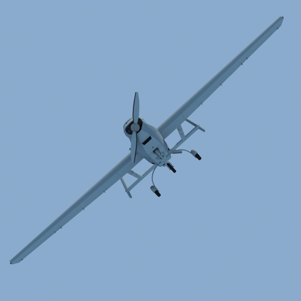 Hunter RQ5a UAV 3D model | CGTrader
