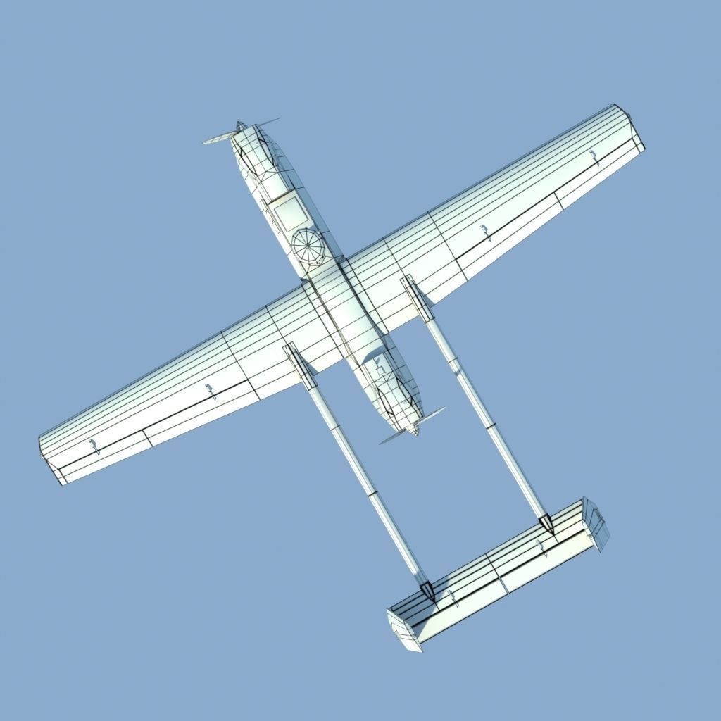 Hunter RQ5a UAV 3D model | CGTrader