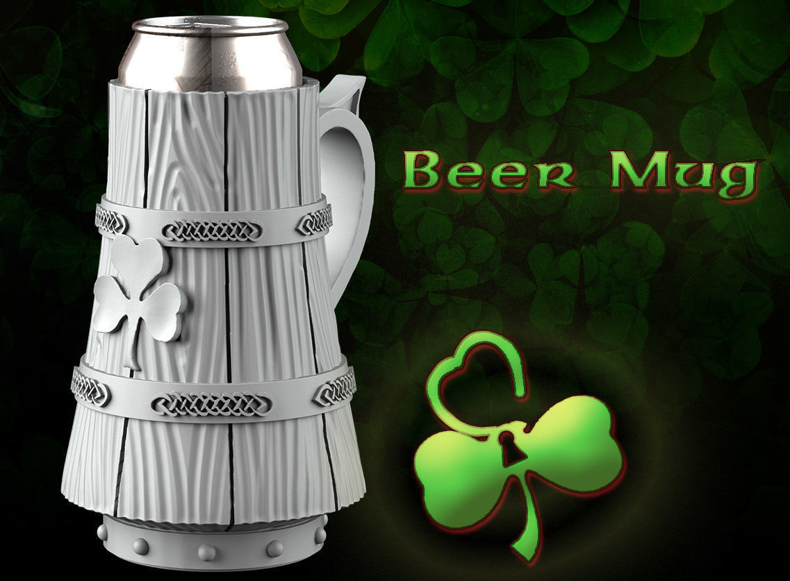 Beer mug 3D model 3D printable | CGTrader
