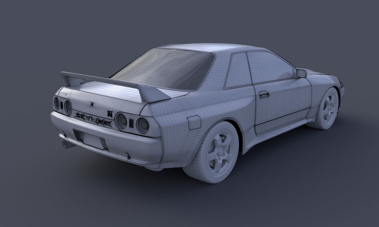 Nissan Skyline GTR R32 3D model | CGTrader