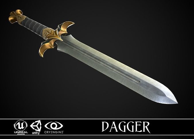 3D model Dagger A2 VR / AR / low-poly | CGTrader