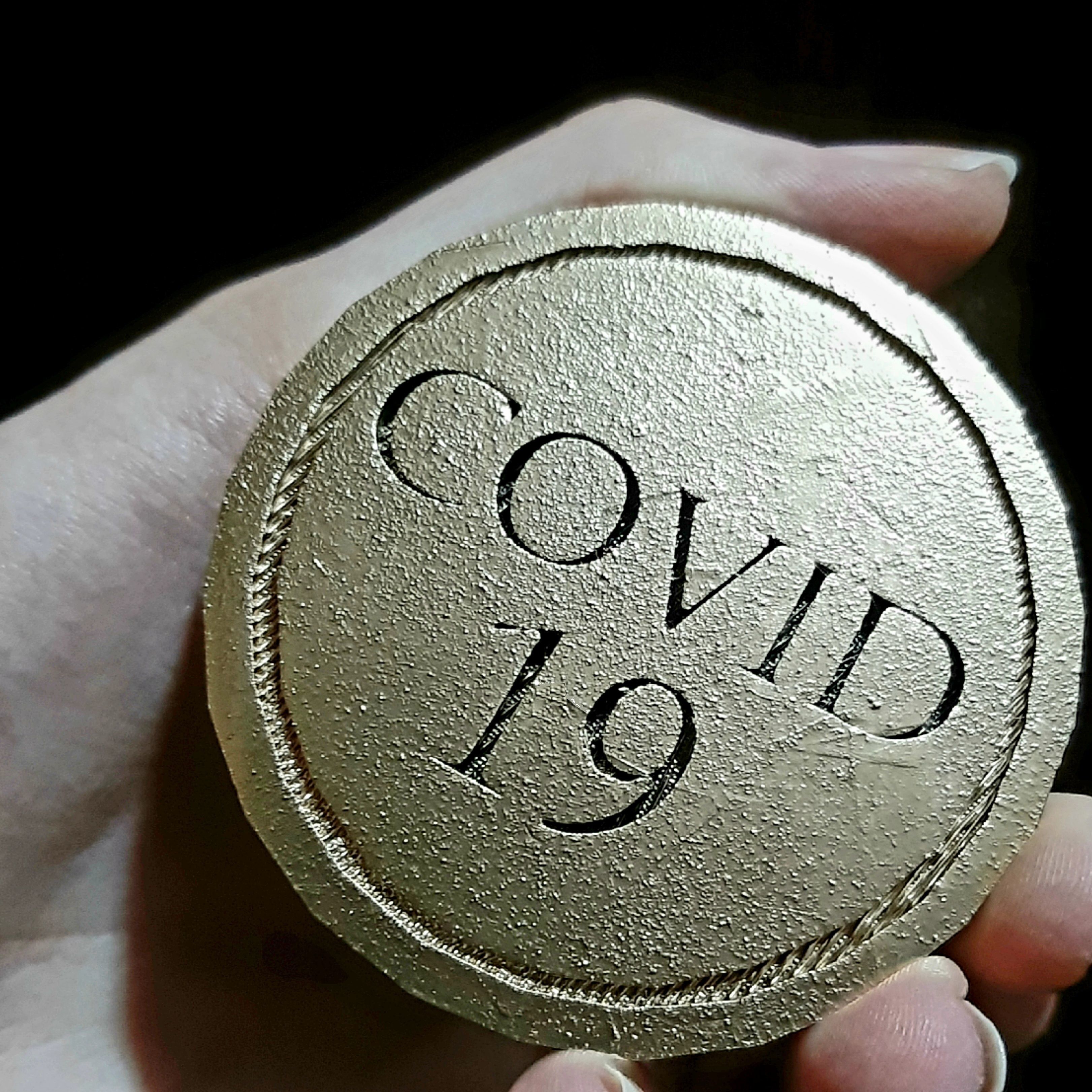 Covid coin 3D model 3D printable | CGTrader