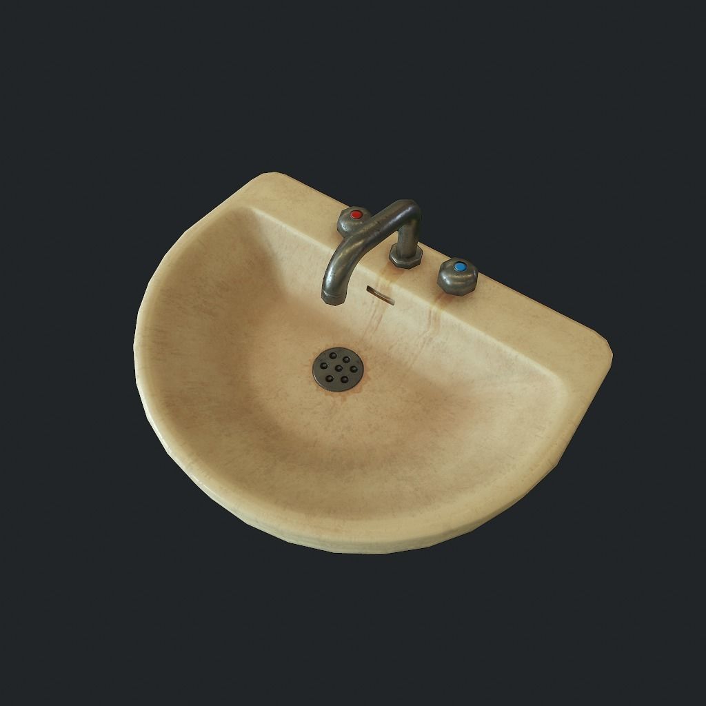 3D model Sink v2 VR / AR / low-poly | CGTrader