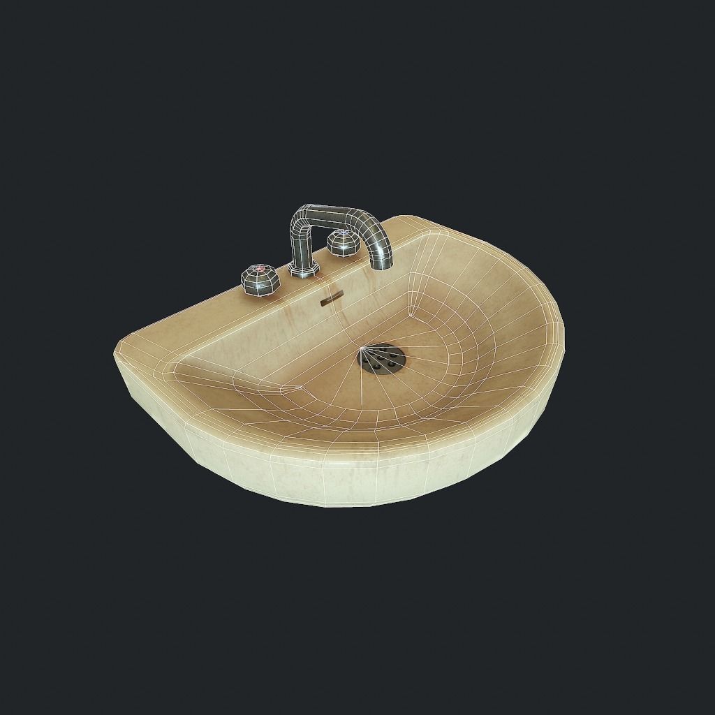 3D model Sink v2 VR / AR / low-poly | CGTrader