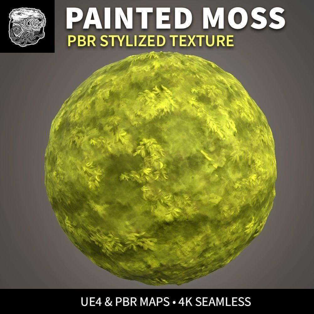 Moss - Stylized PBR Texture 4k Texture | CGTrader