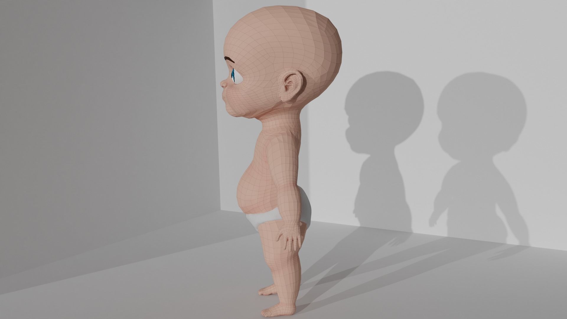 baby character 3D model | CGTrader