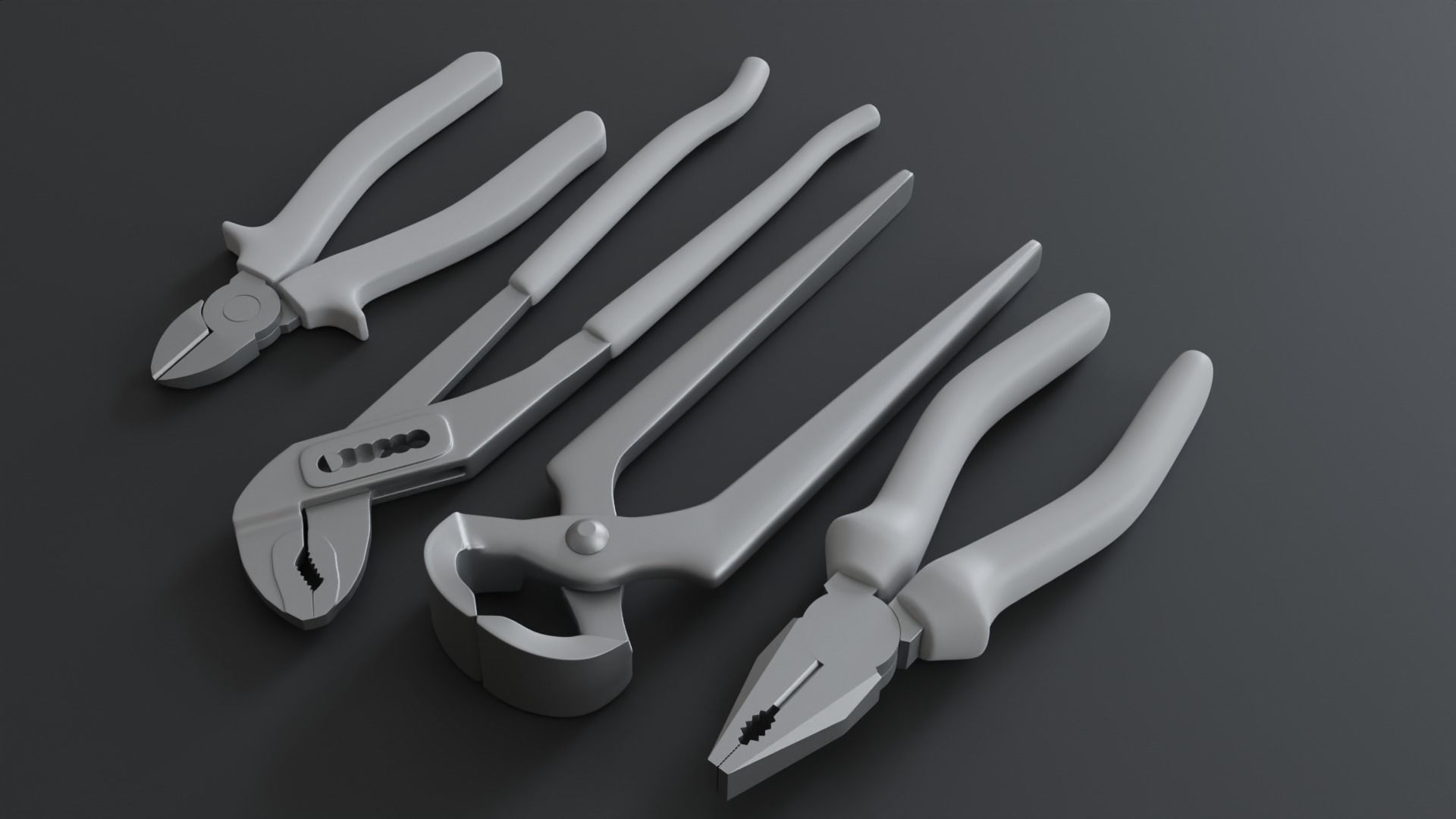 3D model Pliers Models VR / AR / low-poly | CGTrader