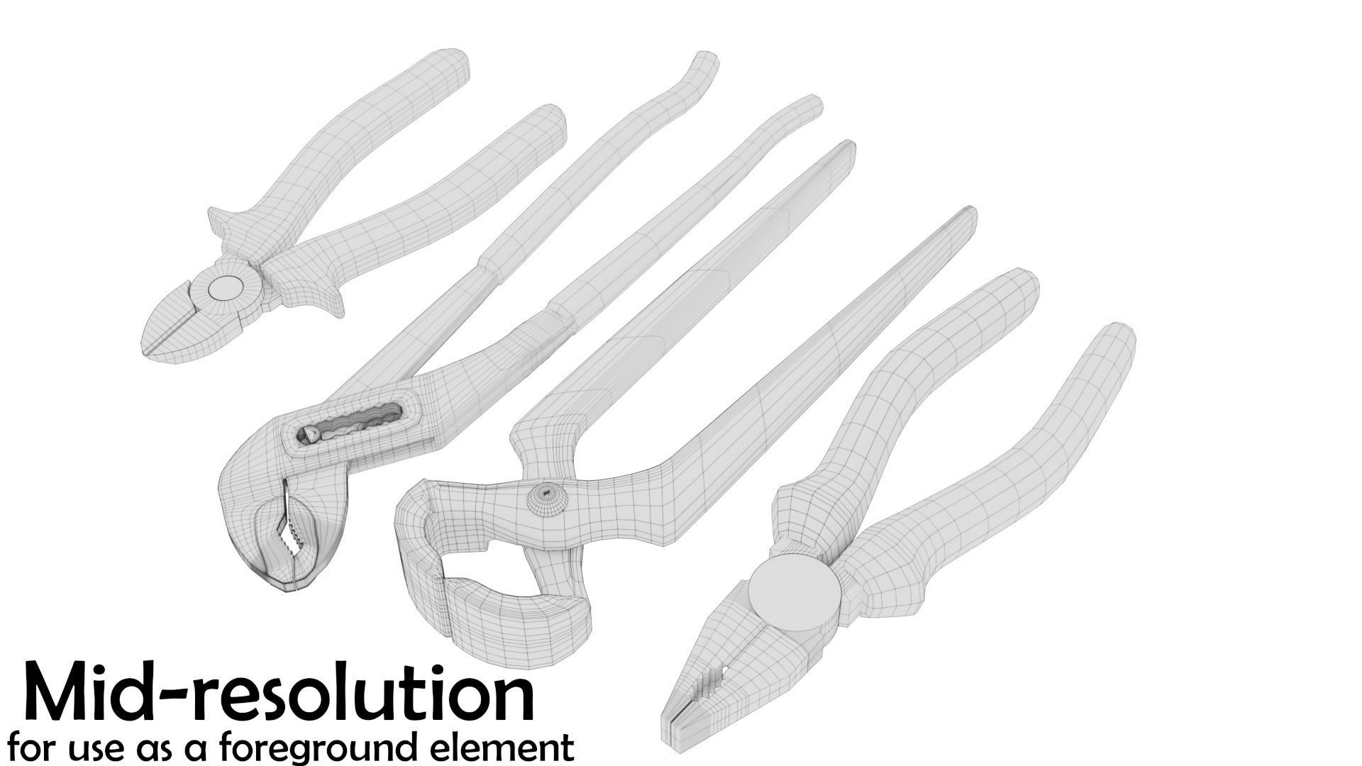 3D model Pliers Models VR / AR / low-poly | CGTrader
