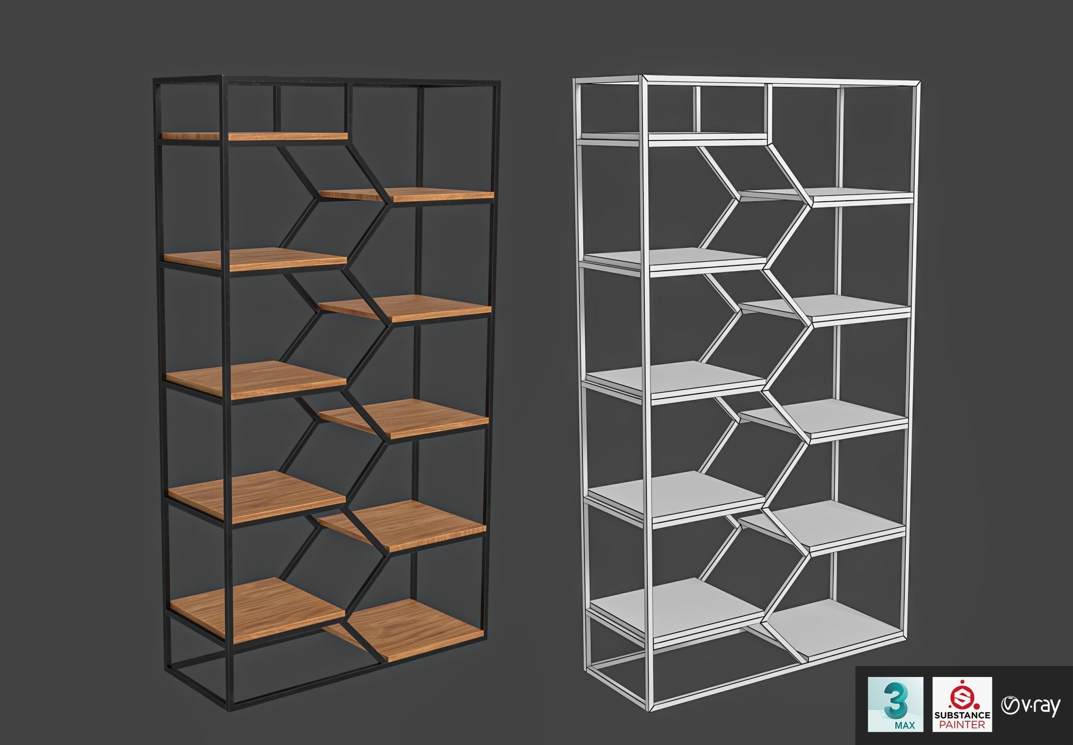 3D cabinet Shelf | CGTrader
