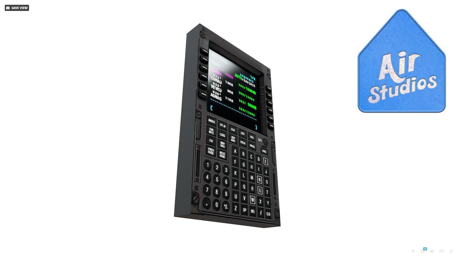 3D model Boeing 737 Flight Management Computer VR / AR / low-poly ...