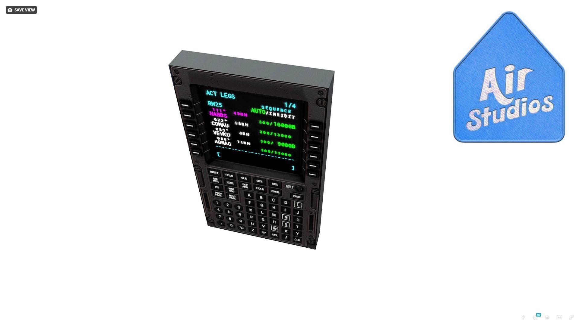 3D model Boeing 737 Flight Management Computer VR / AR / low-poly ...