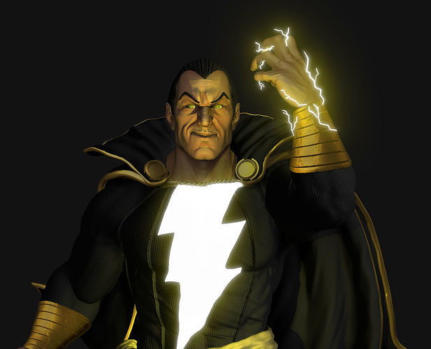 Black Adam 3D model 3D printable | CGTrader
