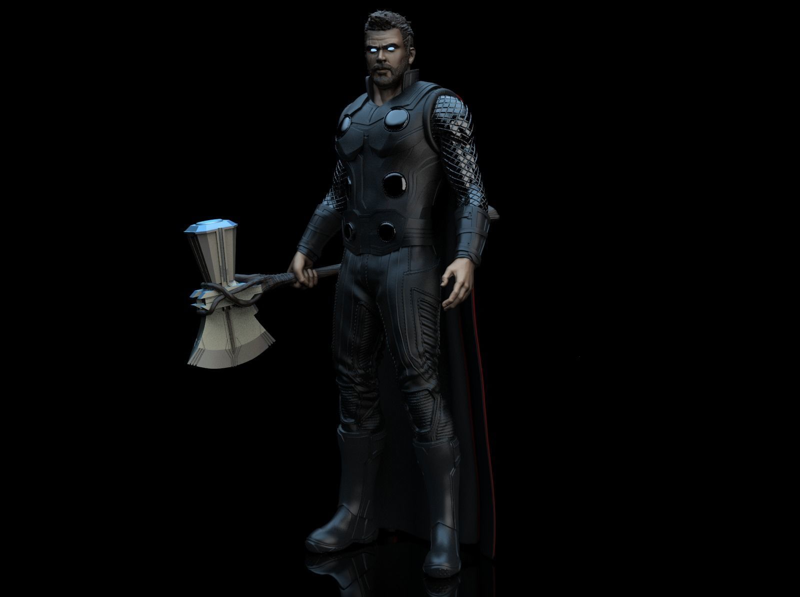 Thor from Infinity War statue 3D Print Ready 3D model 3D printable ...