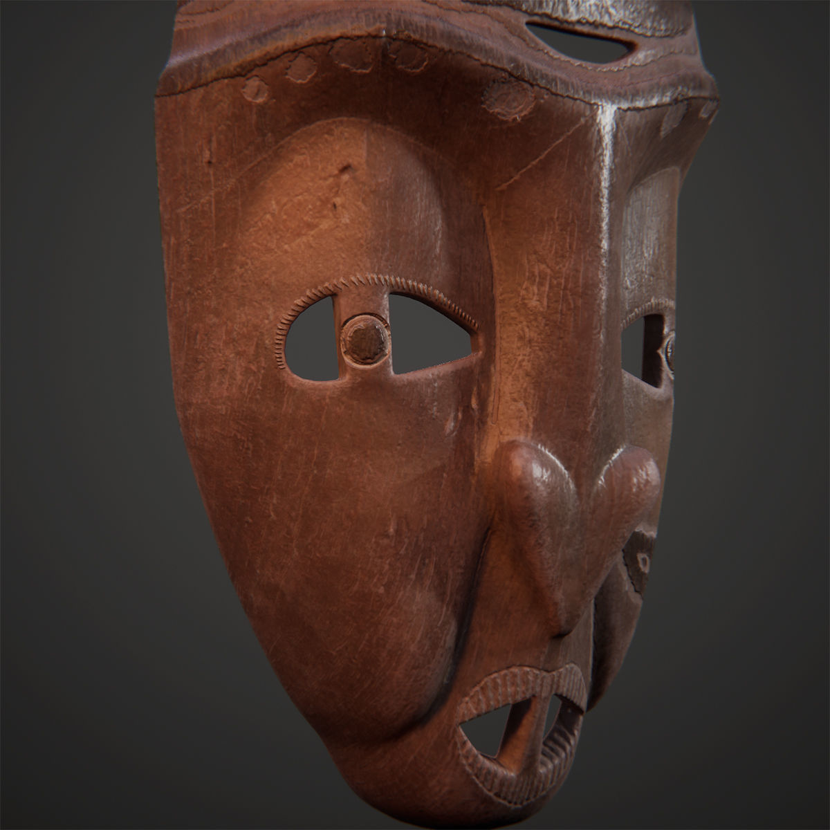 3D model Voodoo mask VR / AR / low-poly | CGTrader