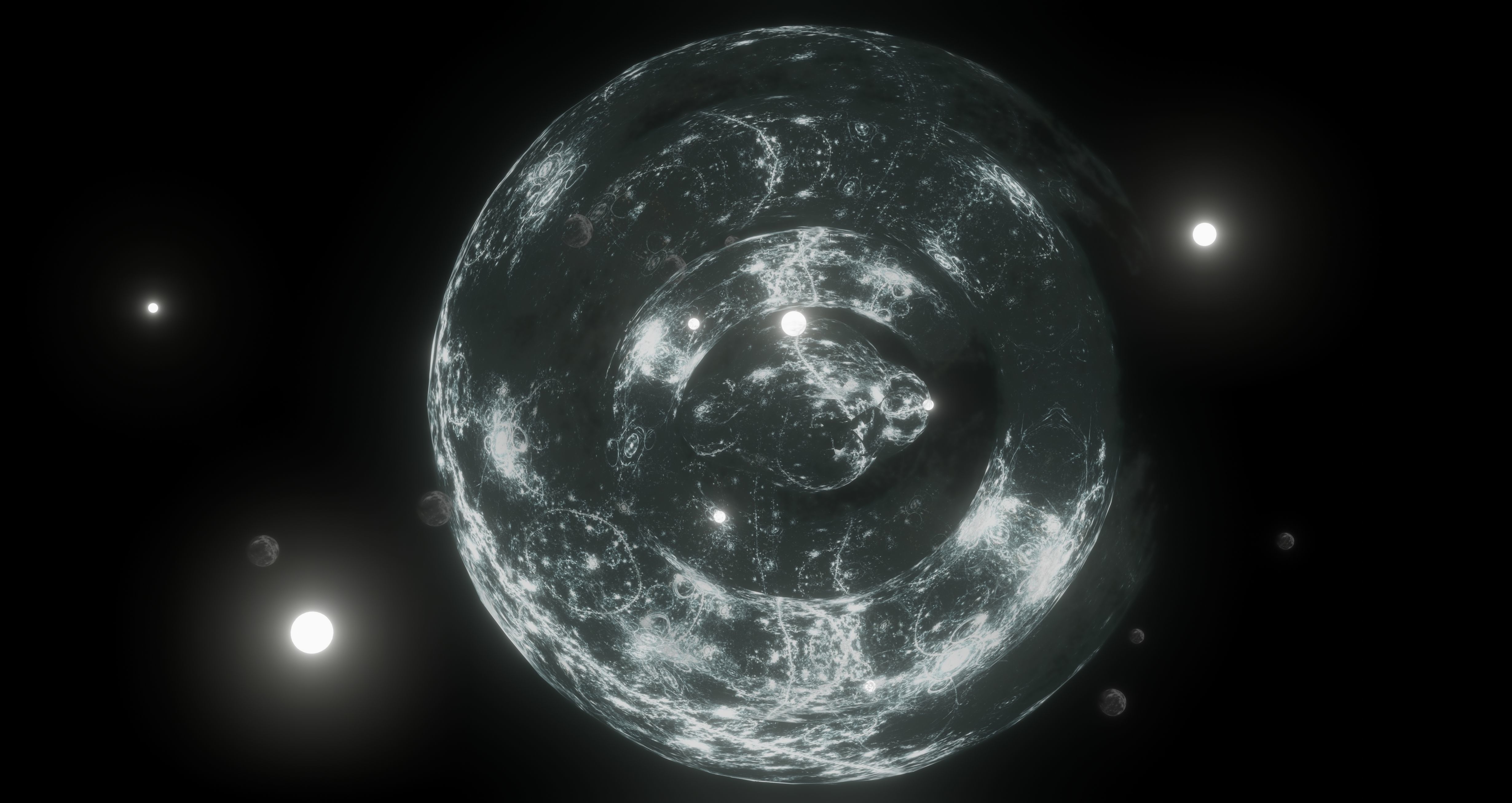 3D model Celestial sky - magic spheres harmony VR / AR / low-poly ...
