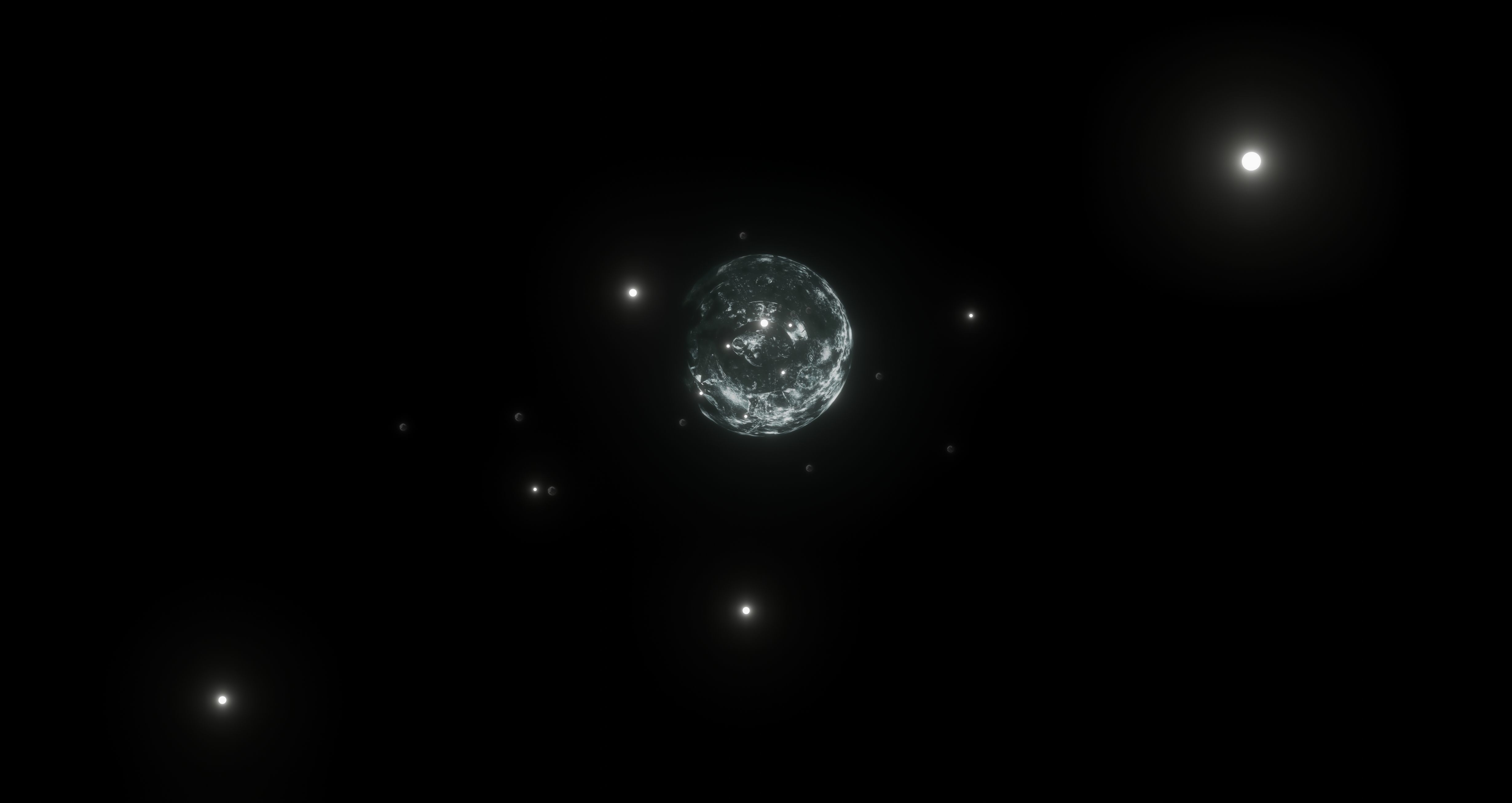 3D model Celestial sky - magic spheres harmony VR / AR / low-poly ...