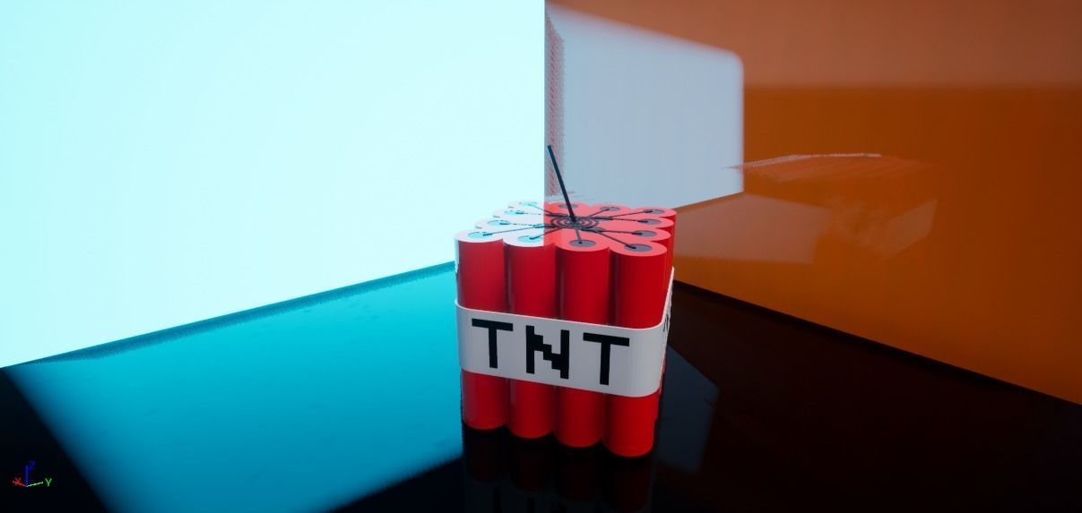 Bloc TNT 3D model rigged | CGTrader