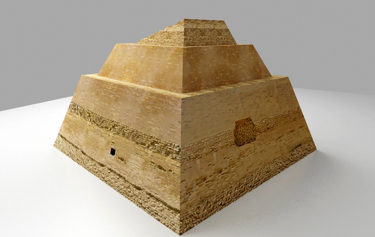 3D model Meidum Pyramid - The Ancient Egypt VR / AR / low-poly | CGTrader