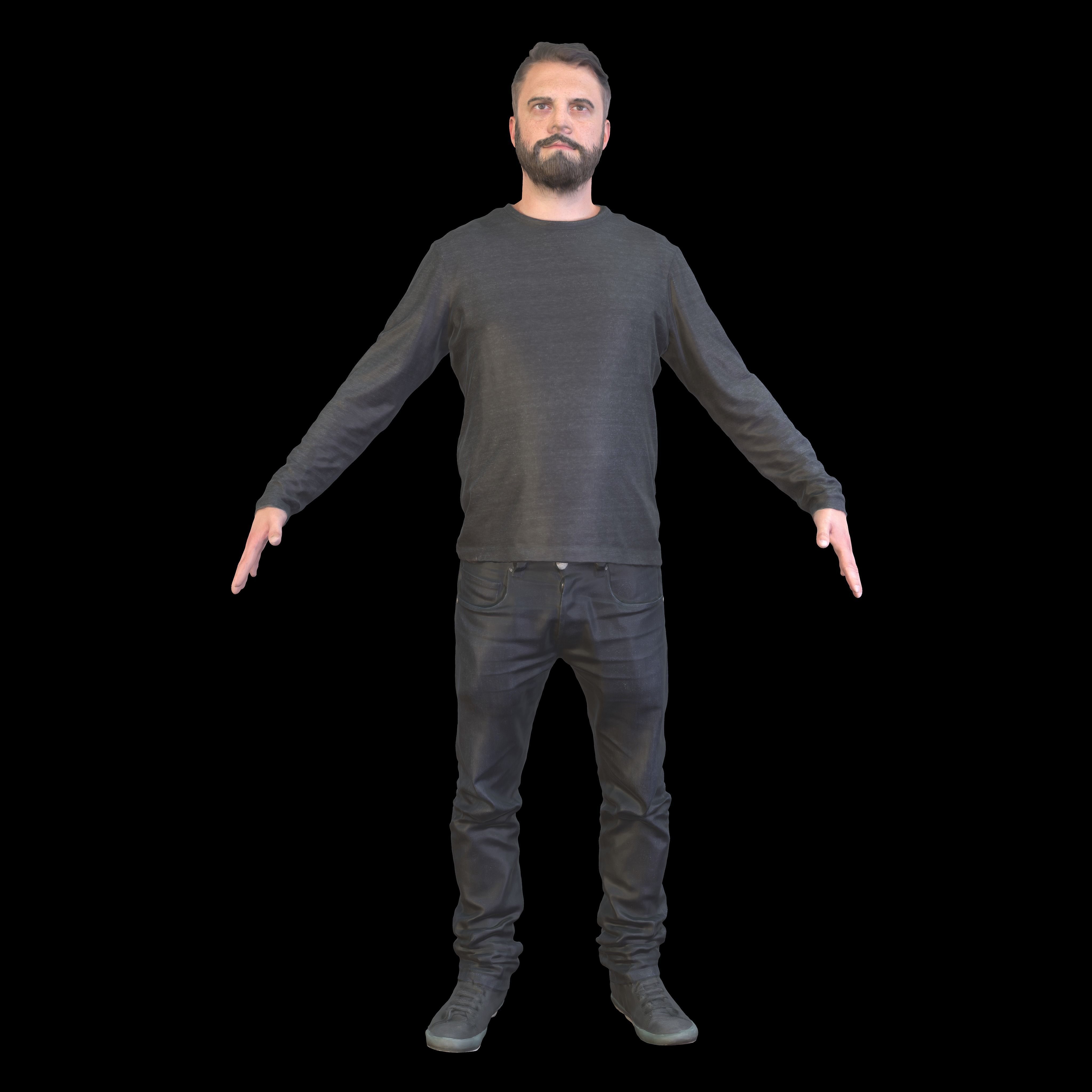 No429 - Male T Pose 3D model | CGTrader