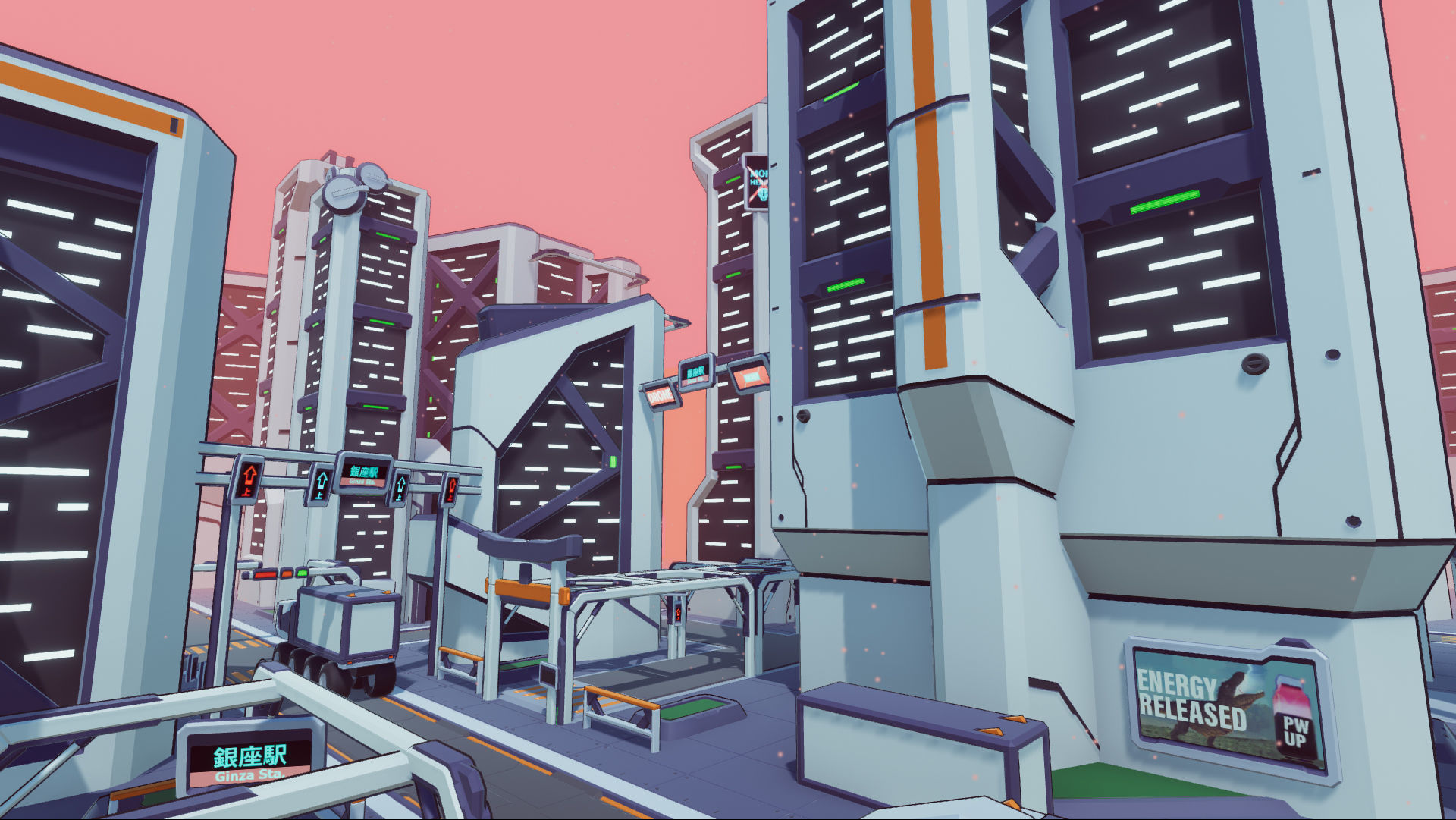 3D model Future Mecha City VR / AR / low-poly | CGTrader