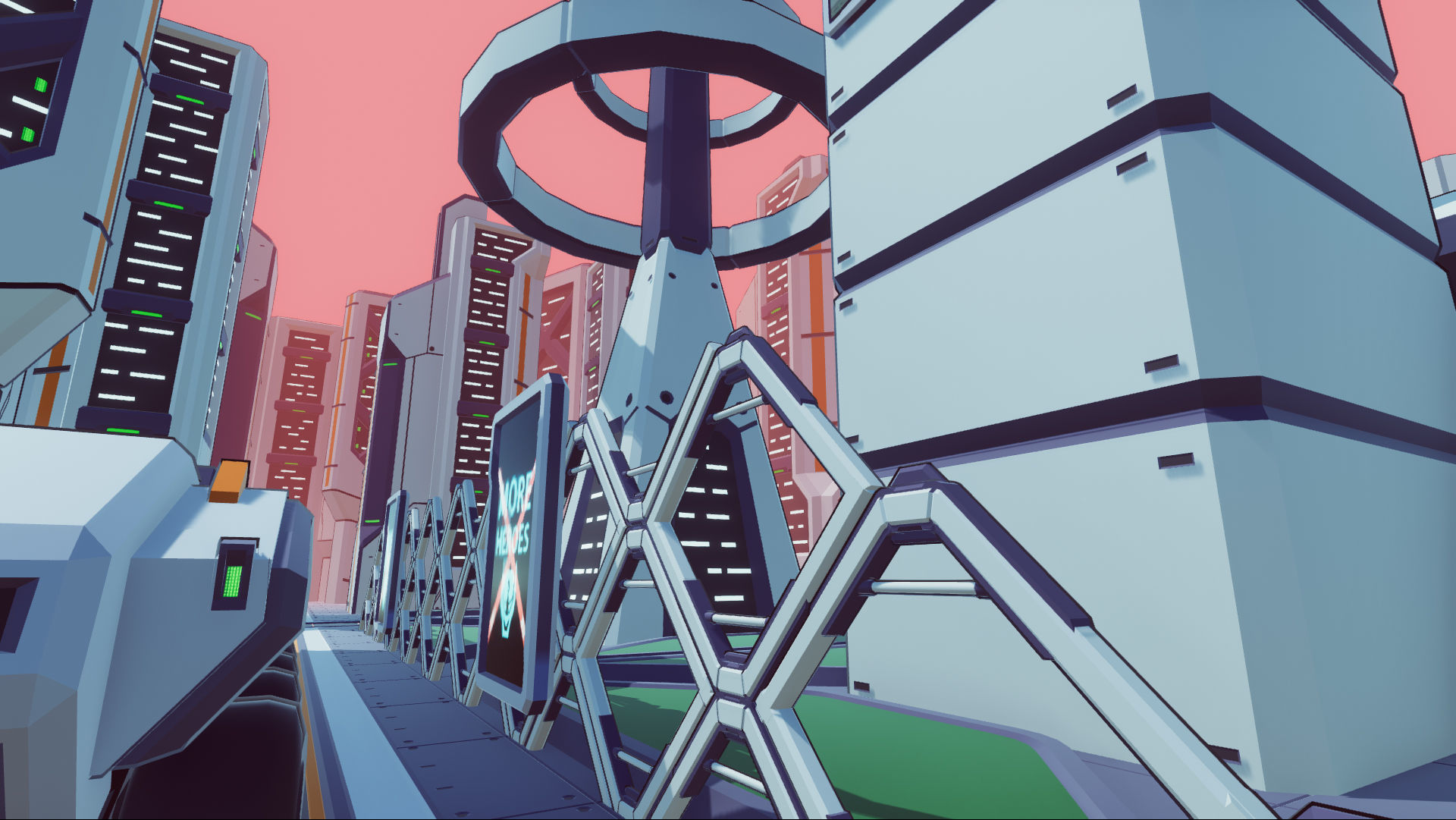 3D model Future Mecha City VR / AR / low-poly | CGTrader