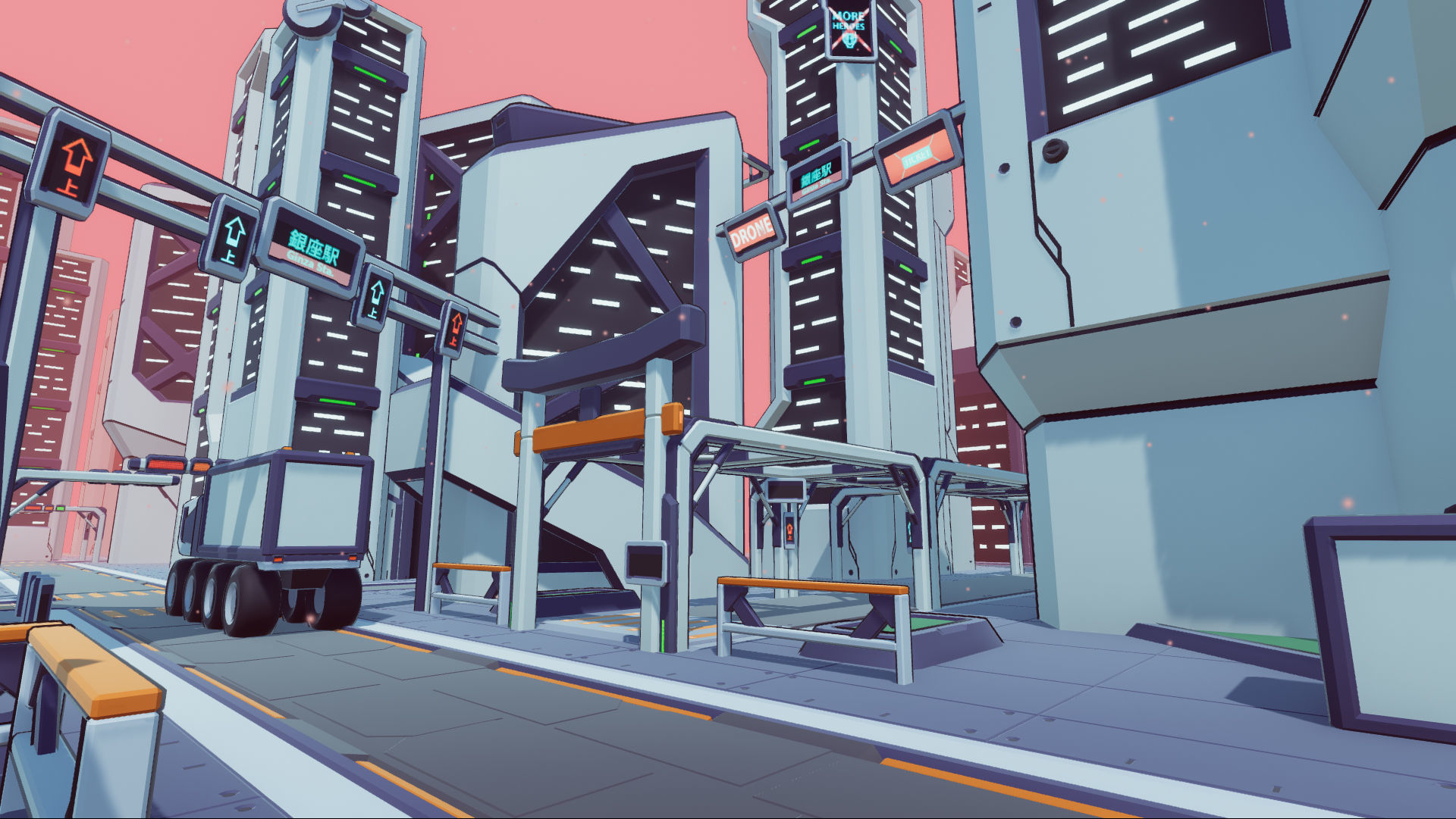 3D model Future Mecha City VR / AR / low-poly | CGTrader
