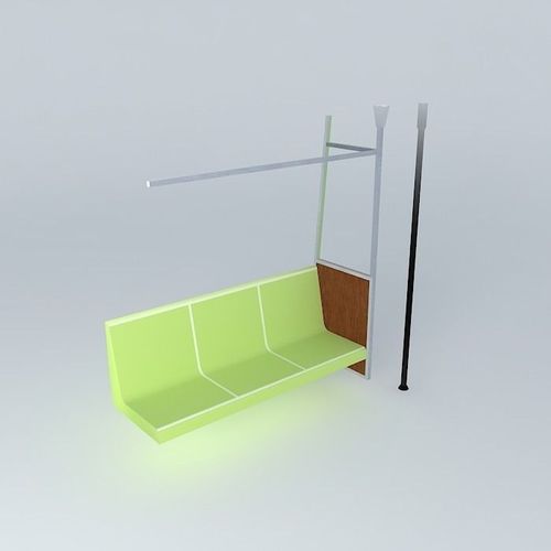 Subway Bench 3D model | CGTrader