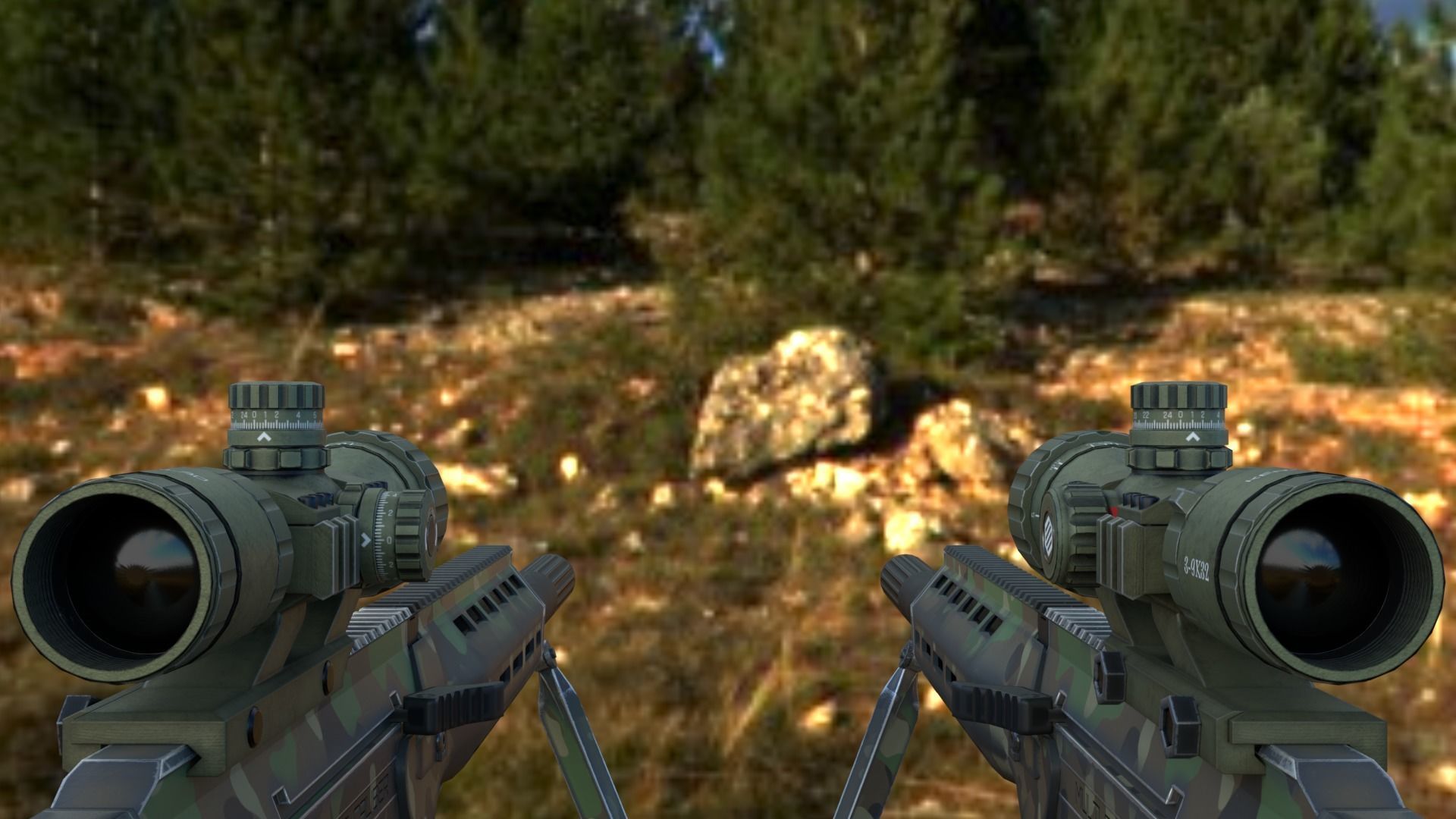 3D model Modular Bullpup Rifle-Squad Automatic Weapon Variant VR / AR ...