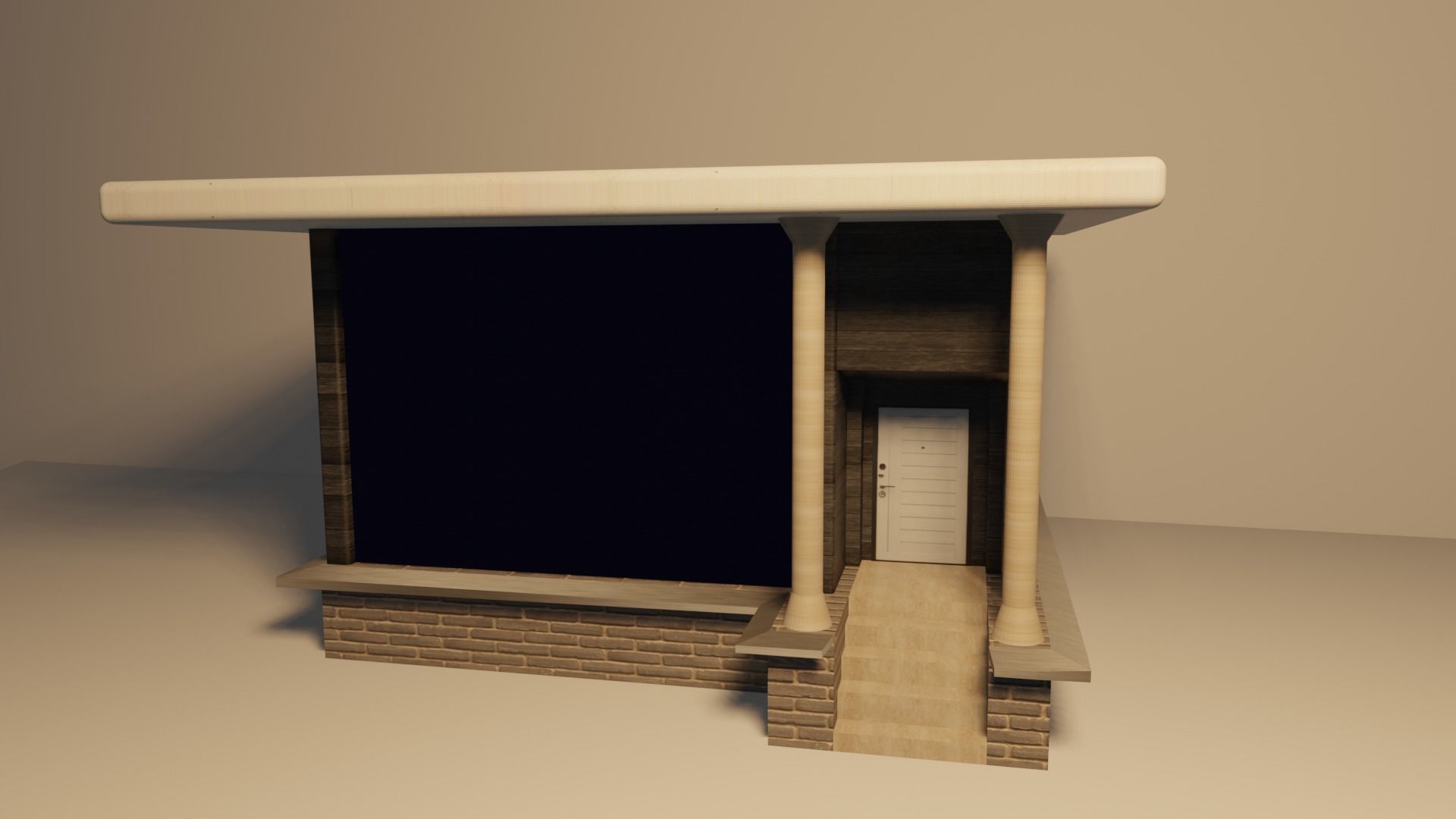 Small high-tech house 3D model | CGTrader