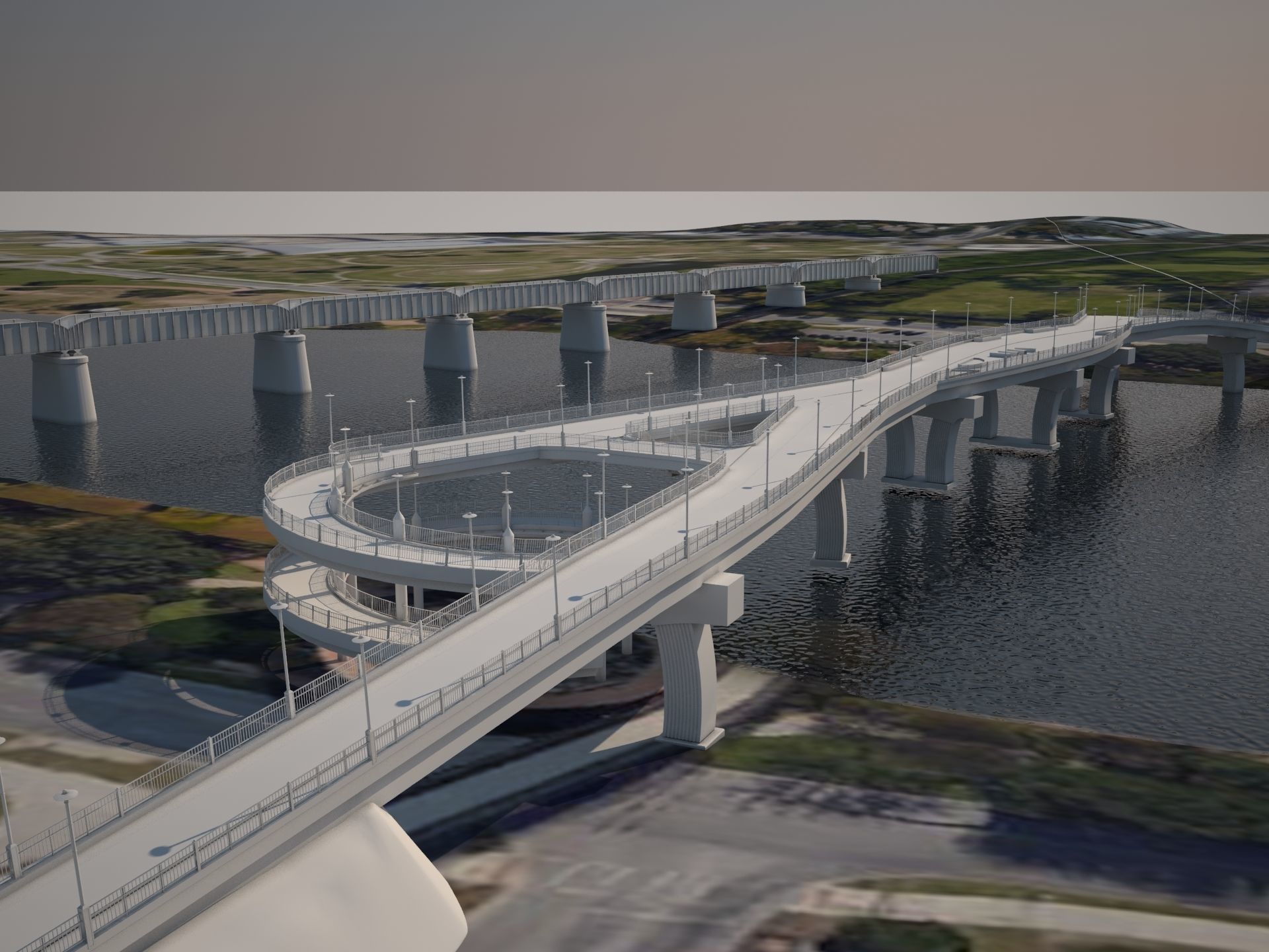 Context Bridges Austin Texas 3D model | CGTrader