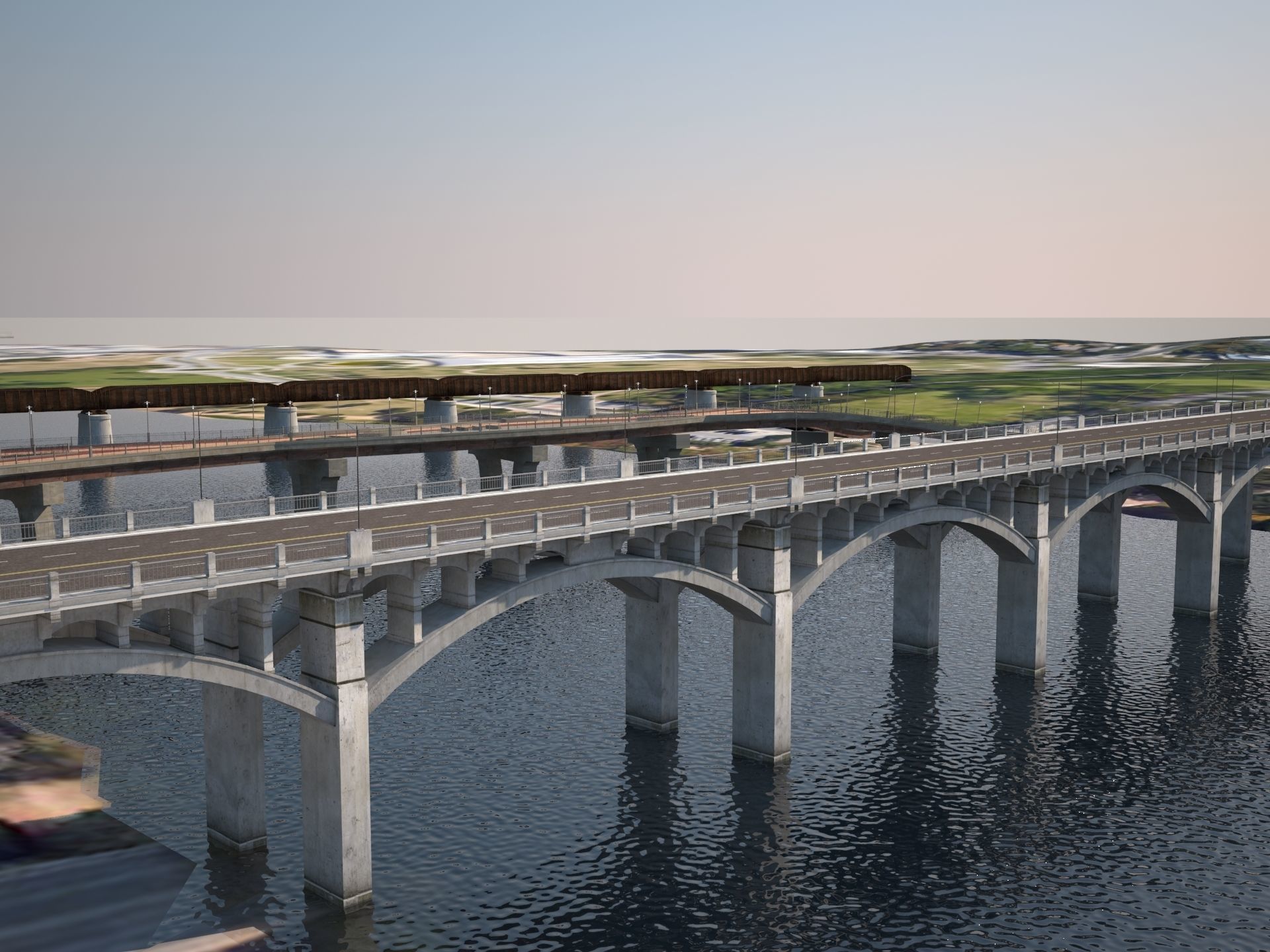 Context Bridges Austin Texas 3D model | CGTrader