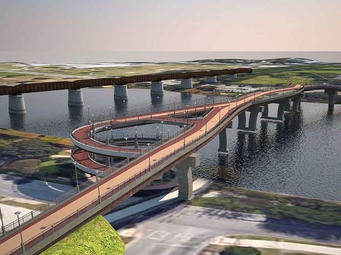 Context Bridges Austin Texas 3D model | CGTrader