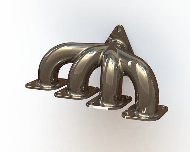 Exhaust Manifold 3D model | CGTrader