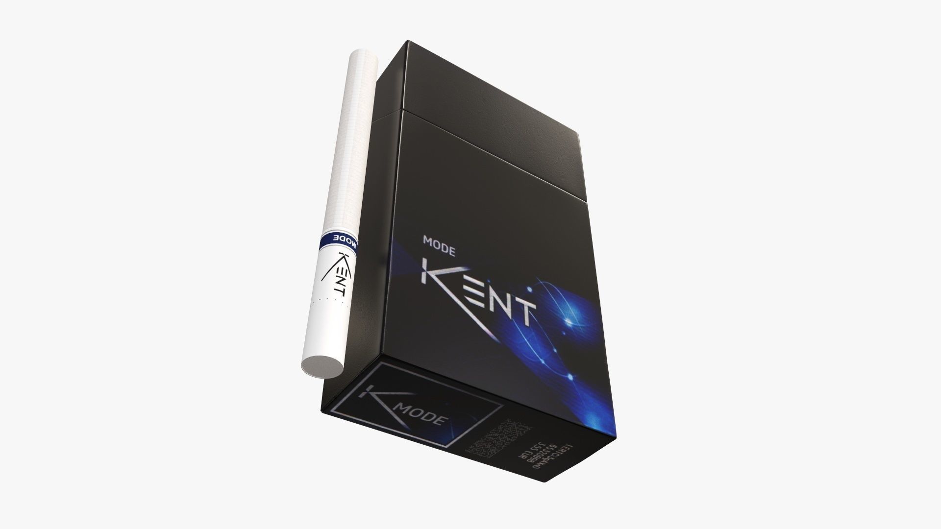 Mode cigarettes KENT slim compact pack closed 3D model | CGTrader