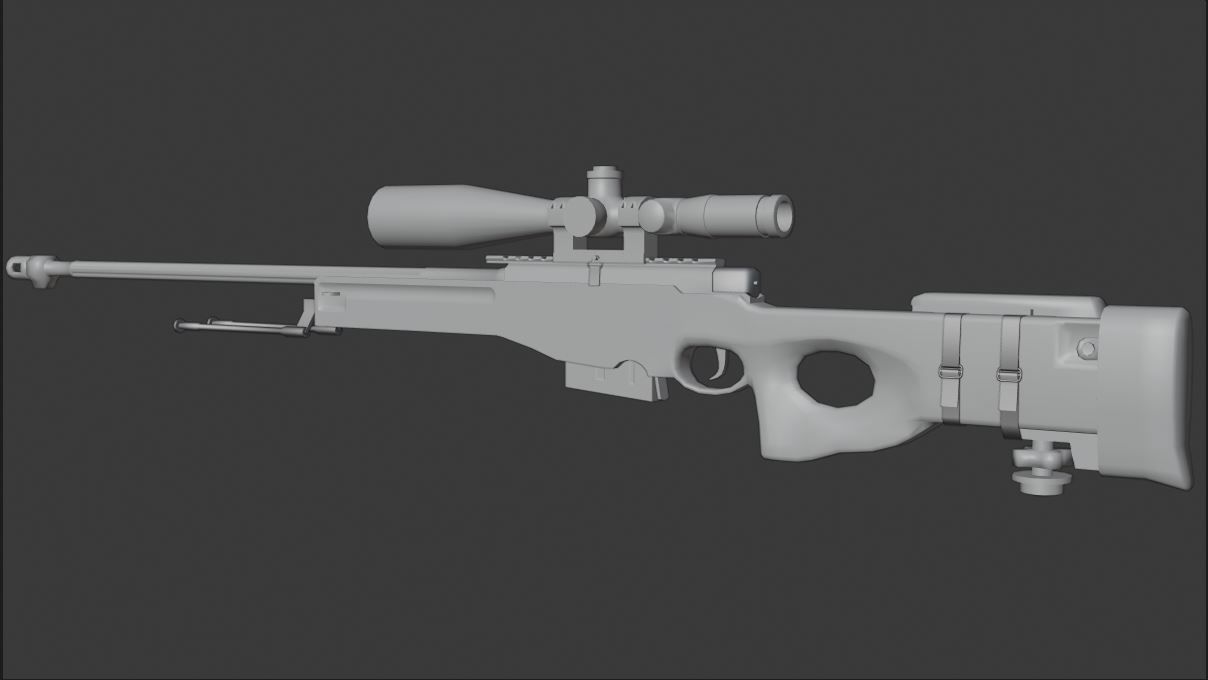 AWM sniper free VR / AR / low-poly 3D model | CGTrader
